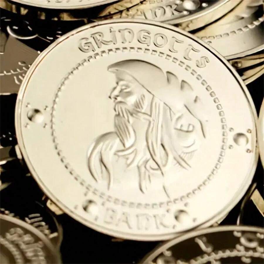 Magic Academy Wizard Bank Golden Galleon & Silvery Sickle Commemorative ...