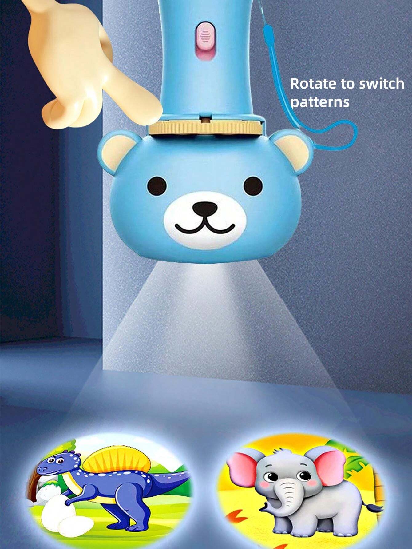 Kids Flashlight Color Projector With 24 Patterns , Include Dinosaurs ...