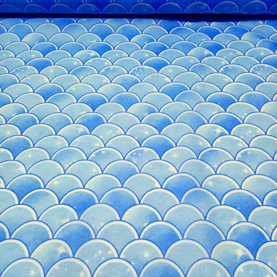 Printed TNT Scales Blue Mermaid 1.00m X 1.40m | Moda de Mujer | SHEIN ...
