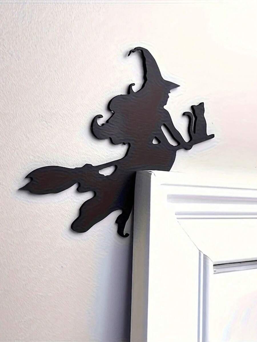 1pc Gothic Witch, Raven, Black Cat Felt Door Corner Decor Craft ...