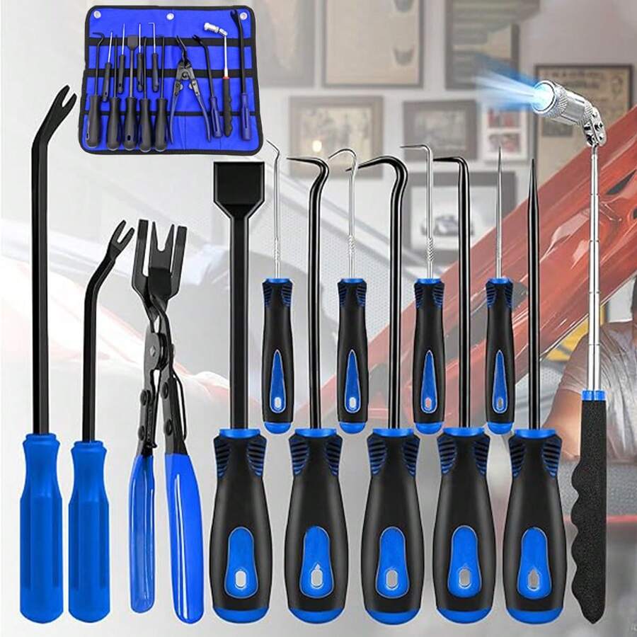13 Pieces Of Car Repair Tool Kit, Including Scraper, Automatic Fixture ...