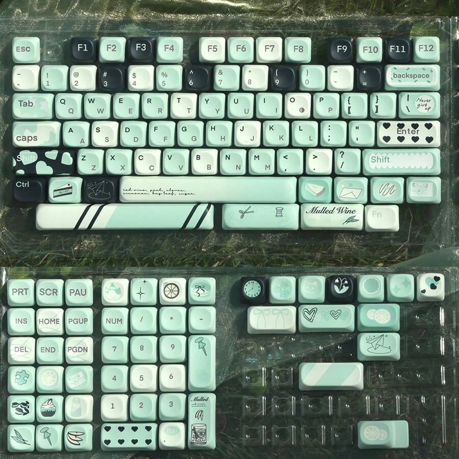131 Key MOA Profile PBT Keycaps ,Sublimation Mechanical Keyboard ...