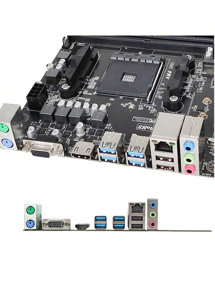 Płyta główna AM4 dla procesora RYZEN 5 5500 SOYO A520M-GS Płyta główna ...