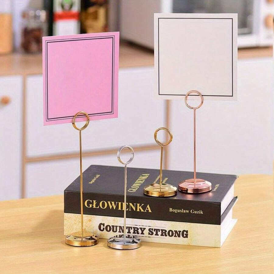 Stainless Steel Restaurant Menu Holders, Card Stands, Table Placards ...