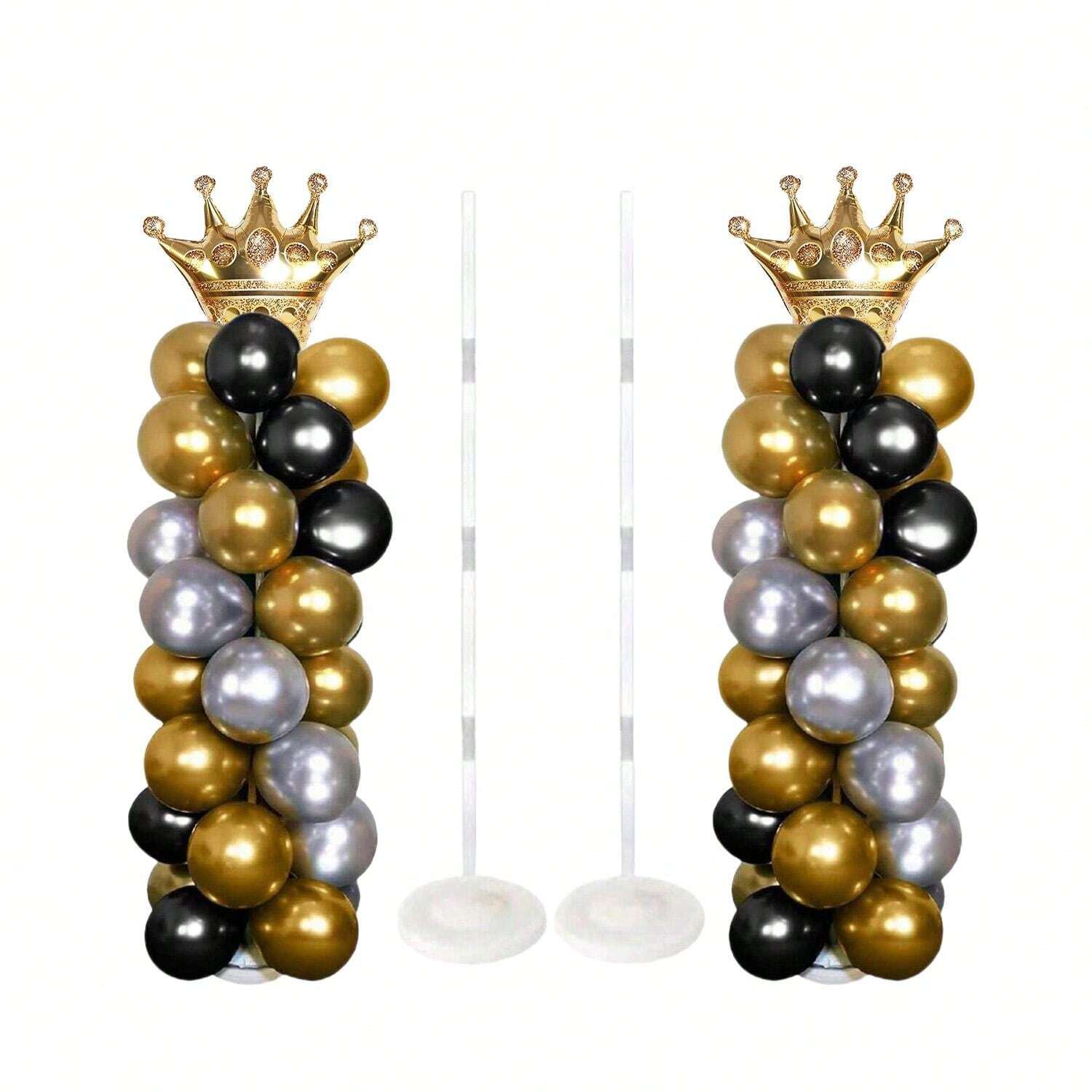 Balloon Column Kit - Set Of 2 Balloon Columns With Stand Base And Pole ...