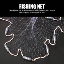 Handmade American Saltwater Fishing Cast Net With Heavy Duty Real Zinc ...