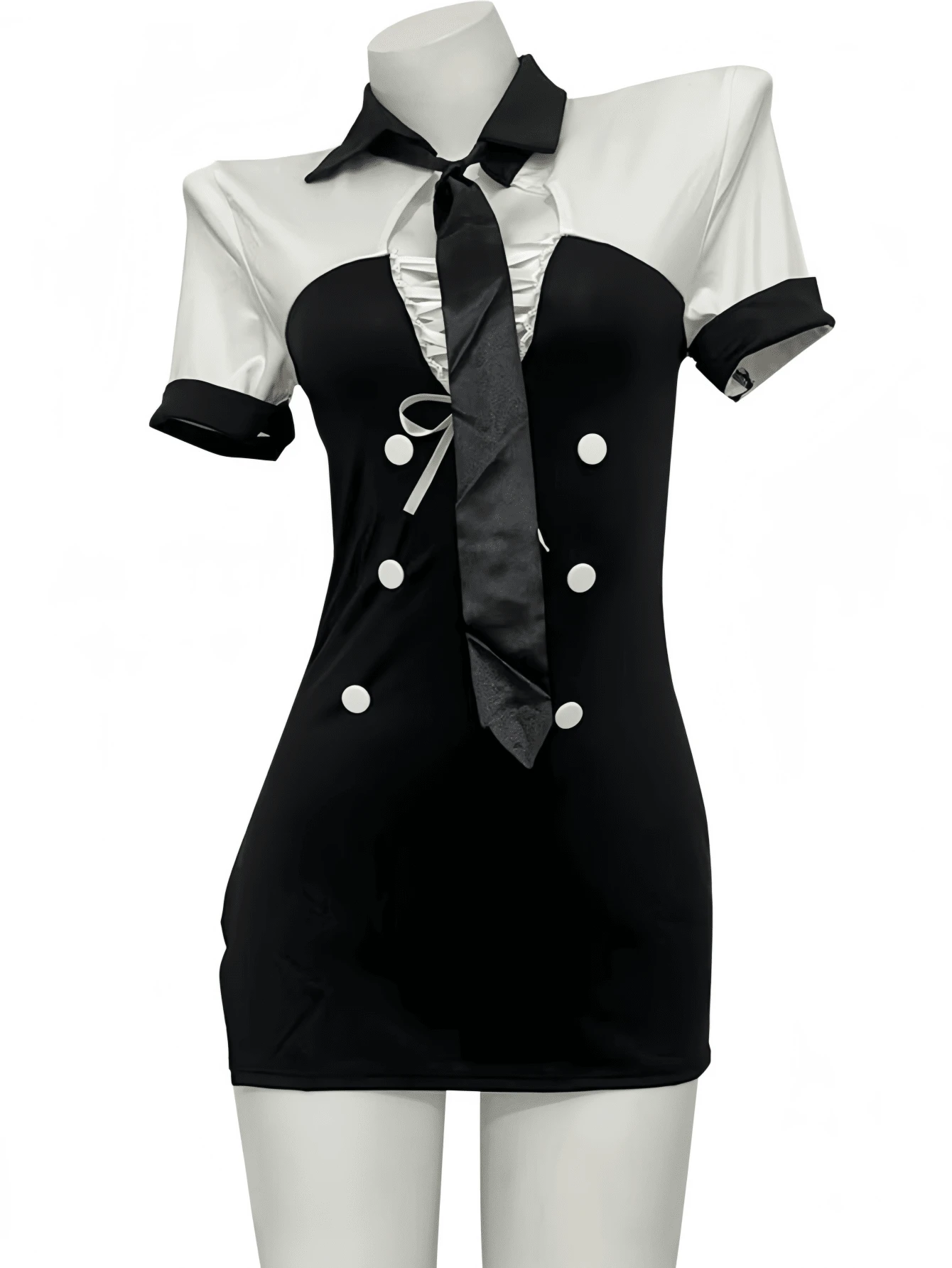 Sexy Police Officer Costume Role Play Outfit Set Includes Mini Skirt