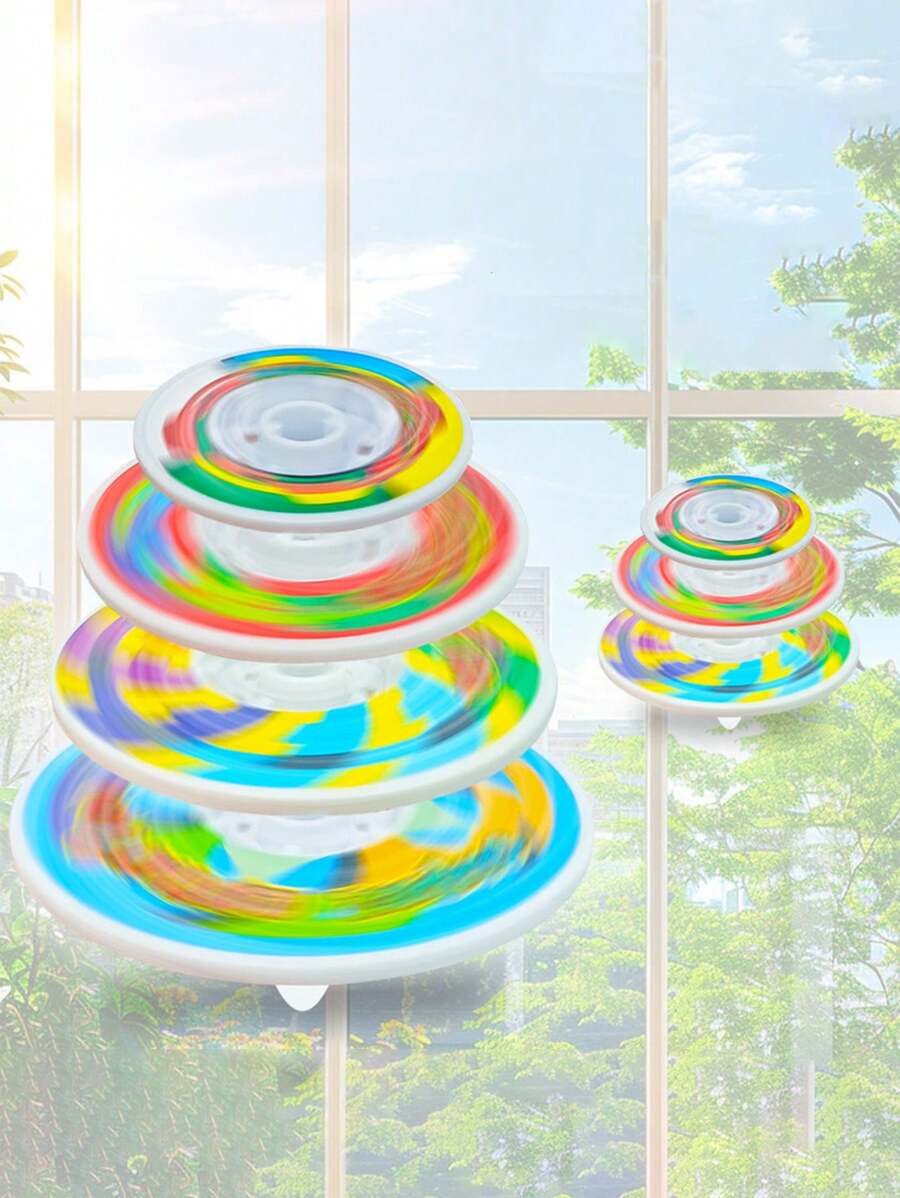 Stacking Gyro (4 Gyros + 1 Launcher) Random Color, Novelty Gyro Toys ...
