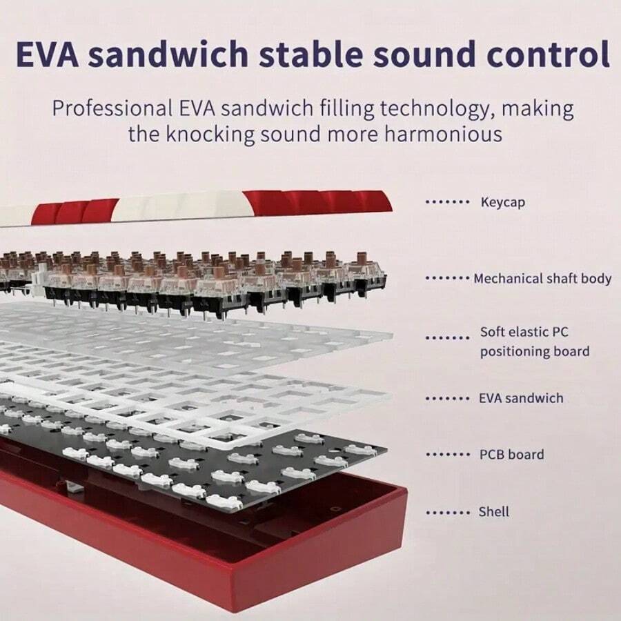 Ajazz AK680 Full Key Hot Swappable, Small Keyboard, Tea Axis, Red Axis ...