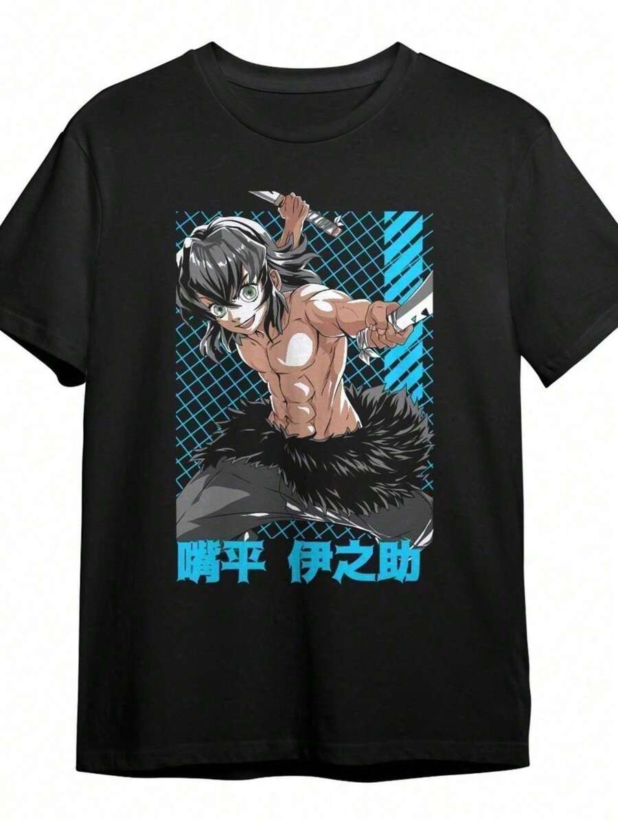 Camiseta Anime Slayer Unissex 100% Algodão Streetwear Lançamento Envio ...