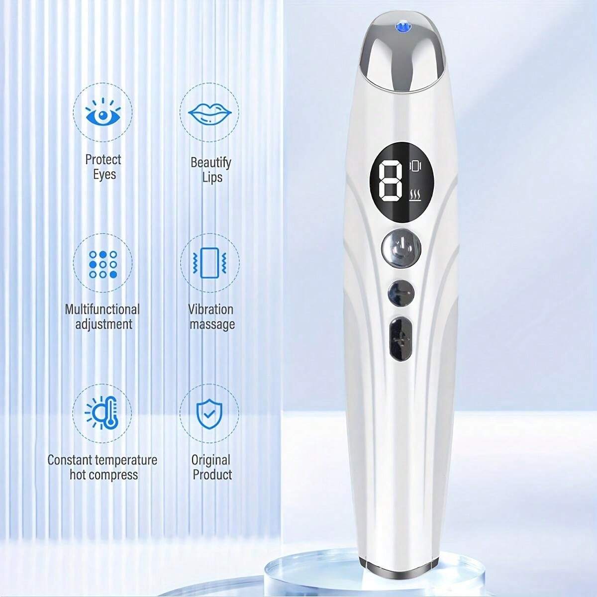 Dispositivo de belleza para los ojos, con luz de color, vibración y ...