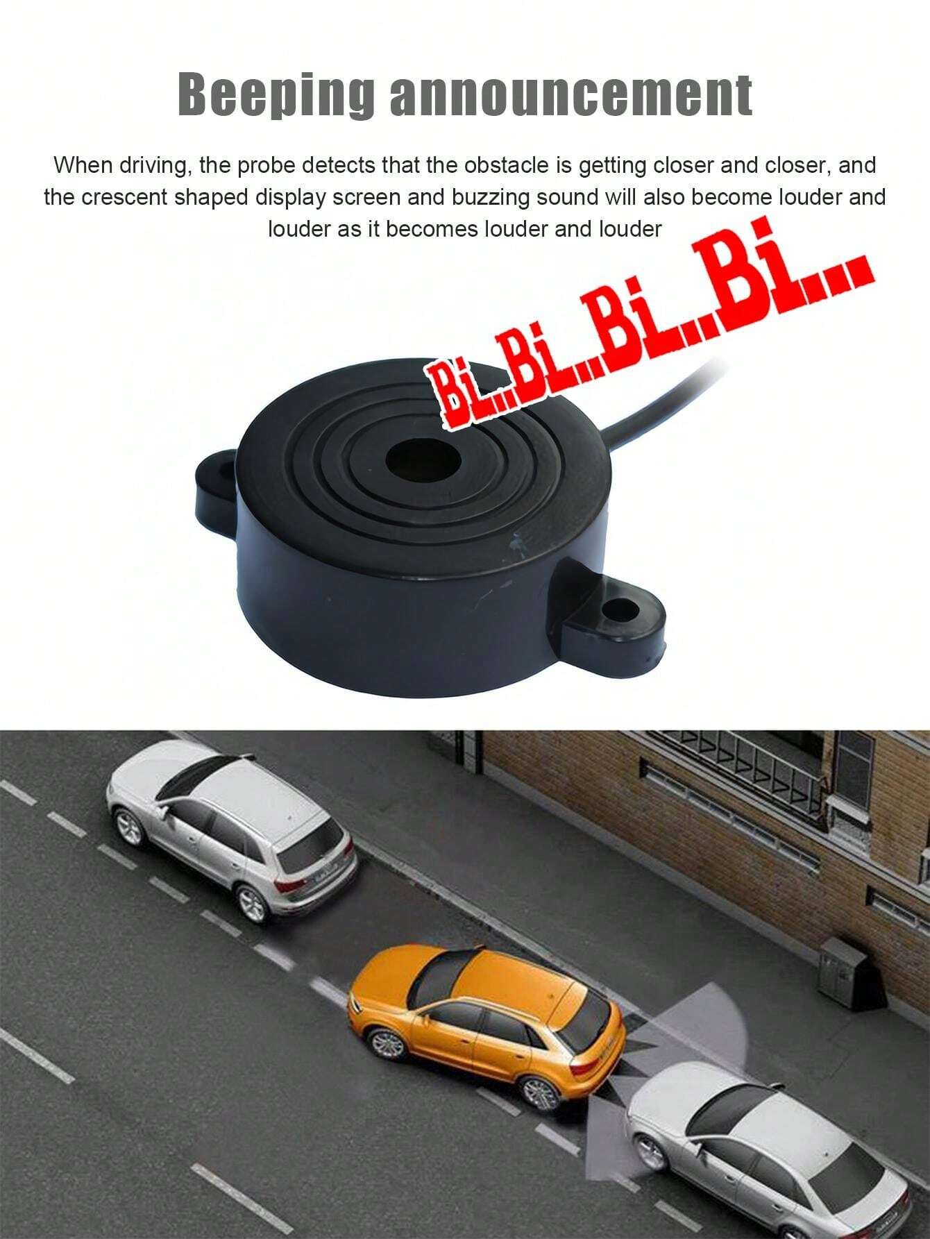 4pcs Buzzer Sensors, 22mm Parking Sensors Kit, Reverse Radar Sound ...