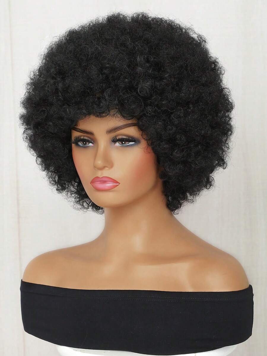 Peluca afro - Peluca afro suave de los 70 para mujeres con cabello ...