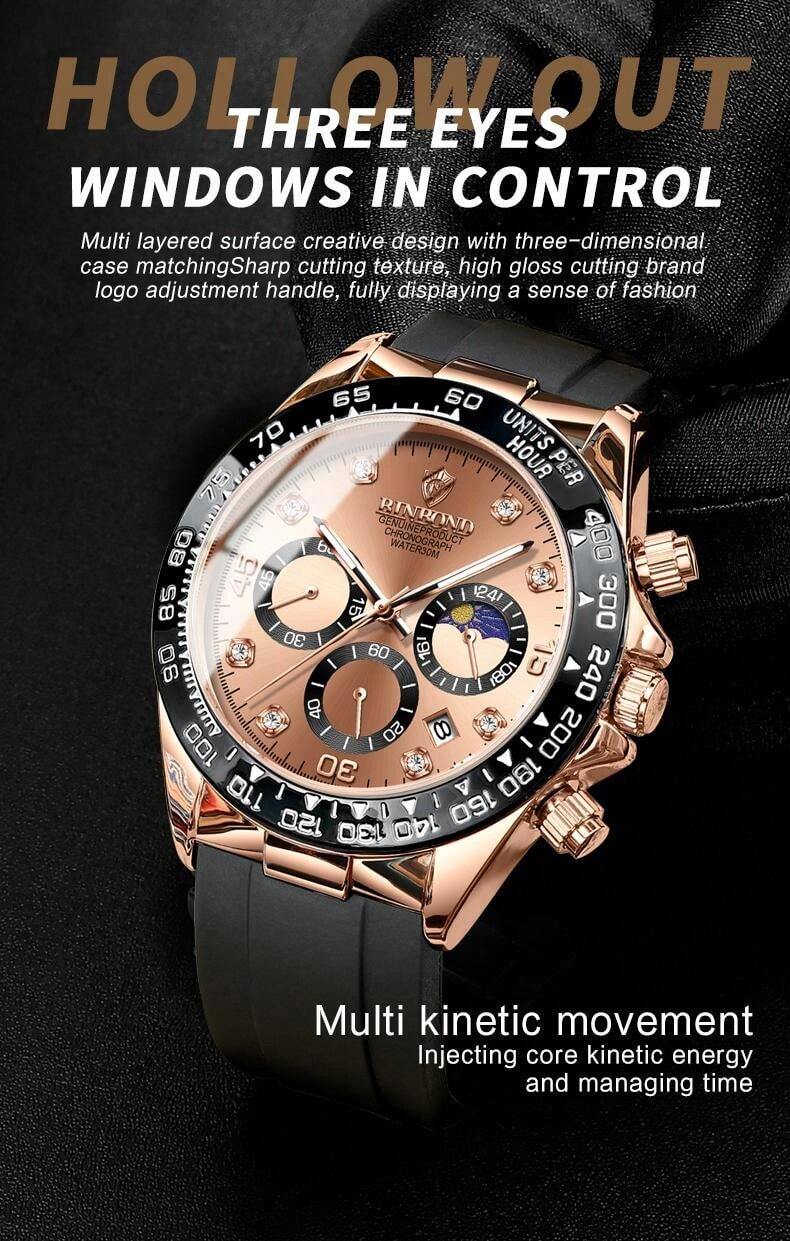 Relojes de pulsera de lujo deportivos militares, cronógrafo ...