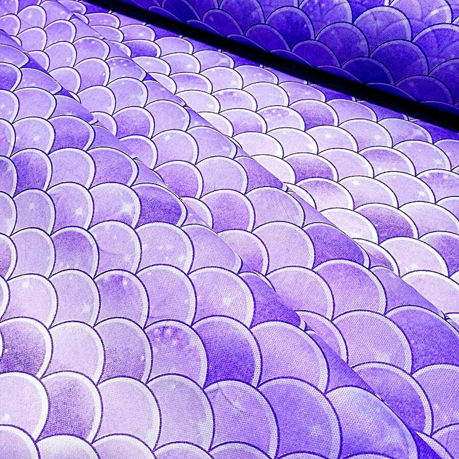 Printed TNT Lilac Mermaid Scales 9.00m X 1.40m | SHEIN USA