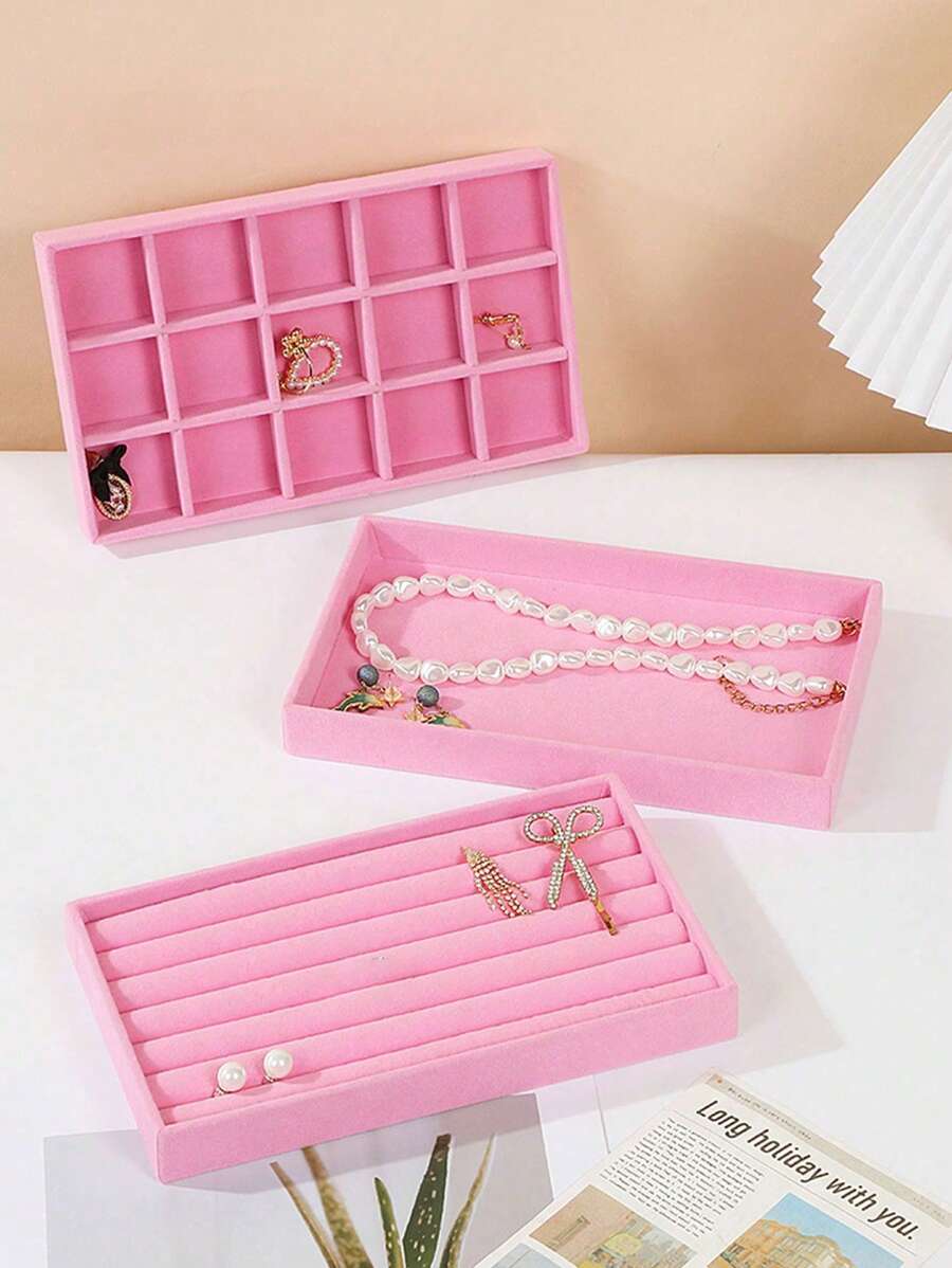 1/4pcs Jewelry Display Tray Assorted Color, Ring Earring Display Tray ...