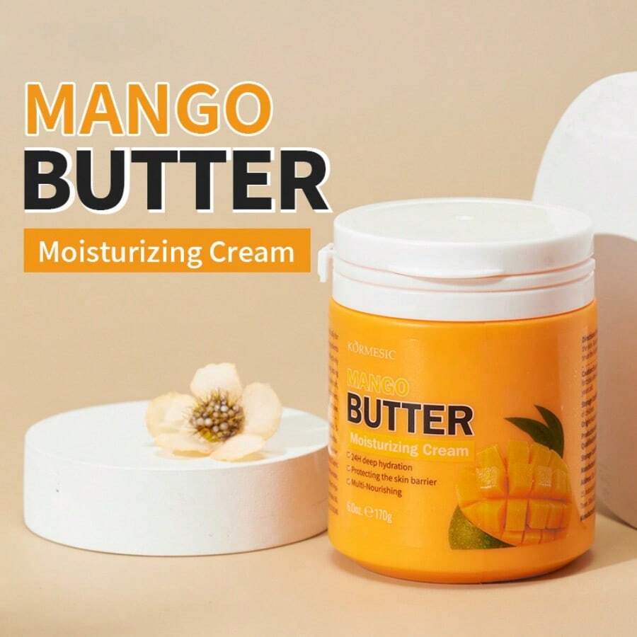170g Mango Butter Moisturizing Cream - 24H Deep Hydration, Multi ...