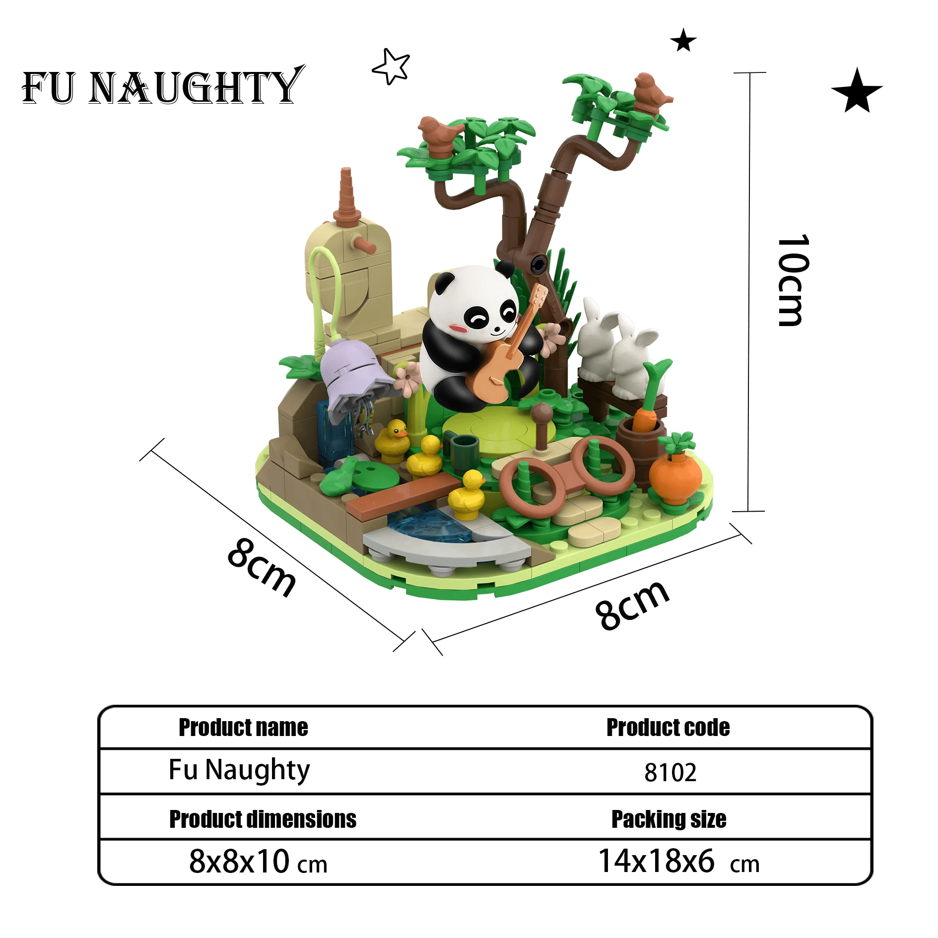 Blocos de Montar Panda DIY | SHEIN Brasil