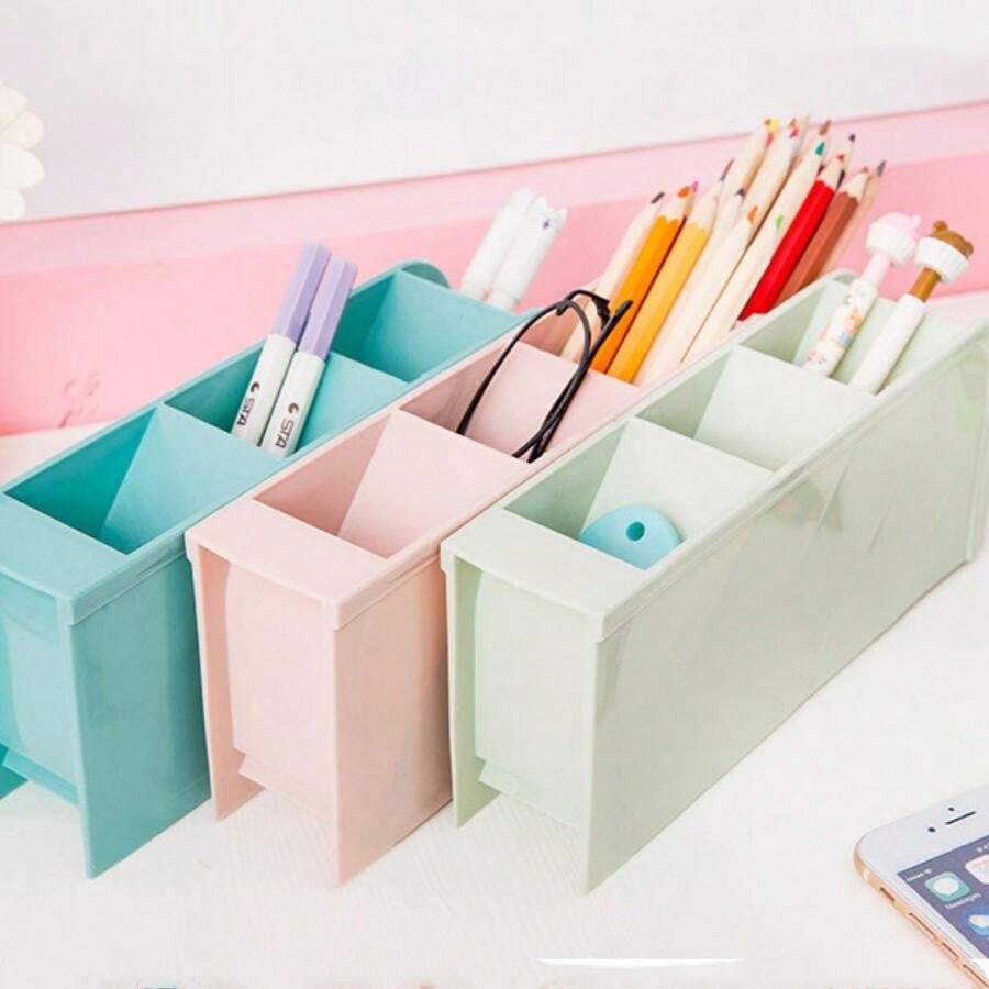 Four Compartments For Standing Office Desktop Storage Box, Drawer ...