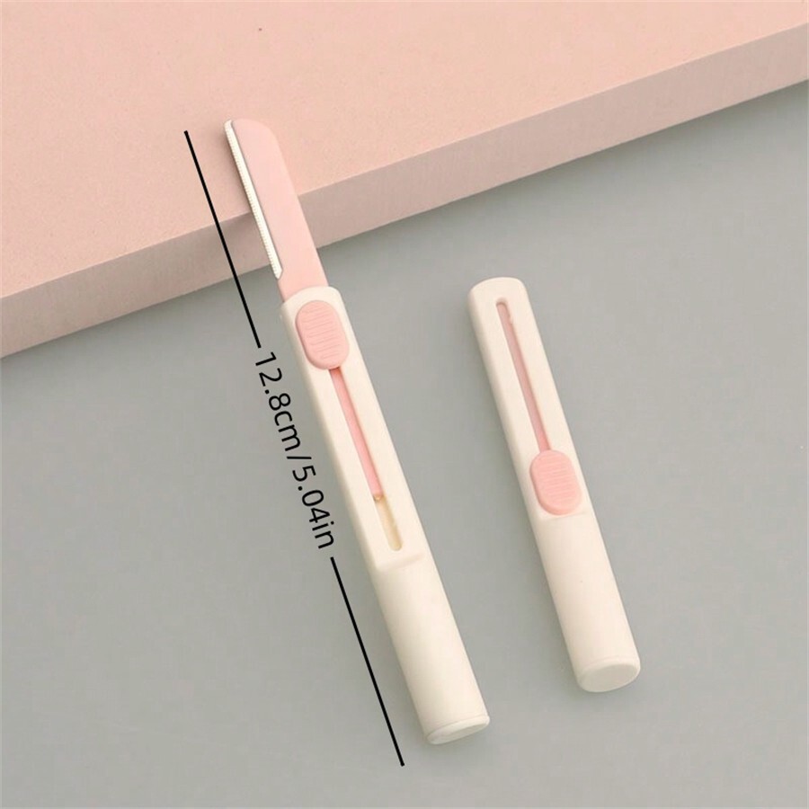 Telescopic Eyebrow Trimmer, Stainless Steel Macro Eyebrow Scraper ...