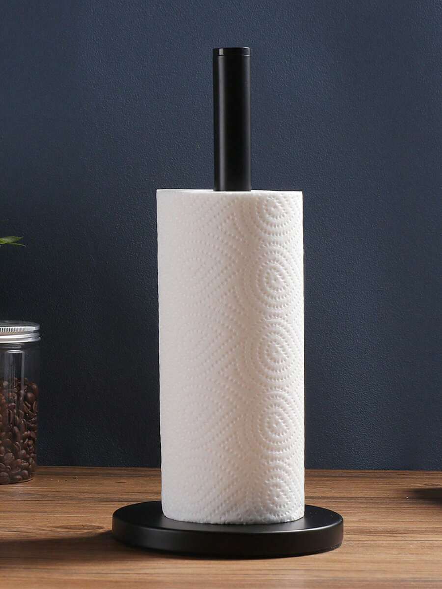 Matte Black Paper Towel Holder Countertop, Kitchen Paper Roll Holder ...