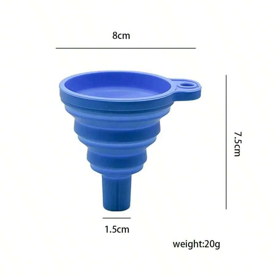 1 pieza Embudo plegable y colapsable con pico extensible para verter ...