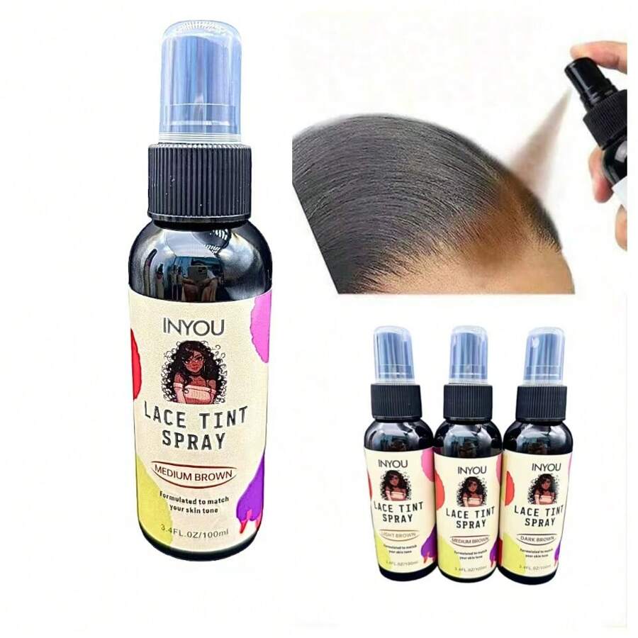 Lace Tint Spray For Wigs, Natural Root Touch Up Hair Spray, Long ...