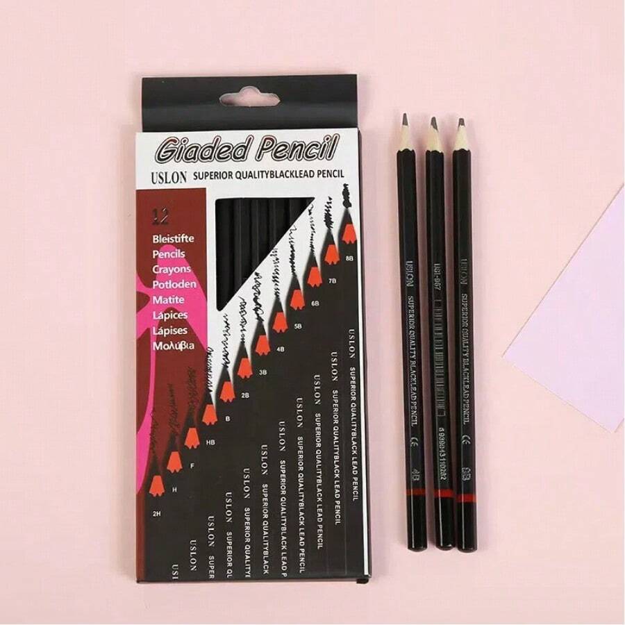 Art Sketching & Drawing Pencil Set, HB 2H 2B, Art Supplies | SHEIN EUR