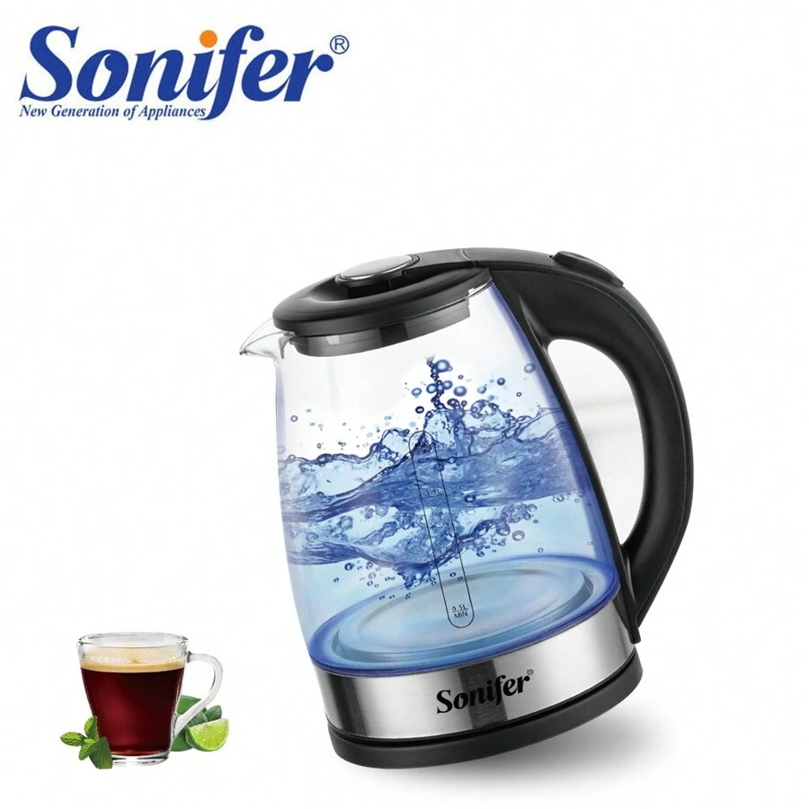 SONIFER Sonifer Glas Elektro Wasserkocher 1,8 Liter Elektro Filter ...