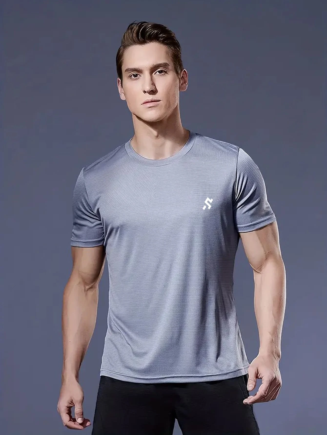 Kit 4 Men's Dry Fit T-Shirt Short Sleeve Drifit Gym Running CrossFit ...
