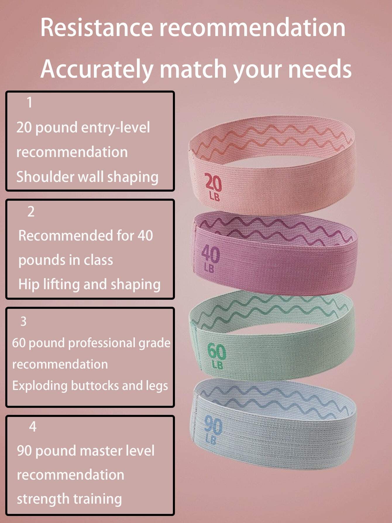 Yoga Elastic Band, Gluteal Fitness Resistance Band, Pilates Beautiful ...