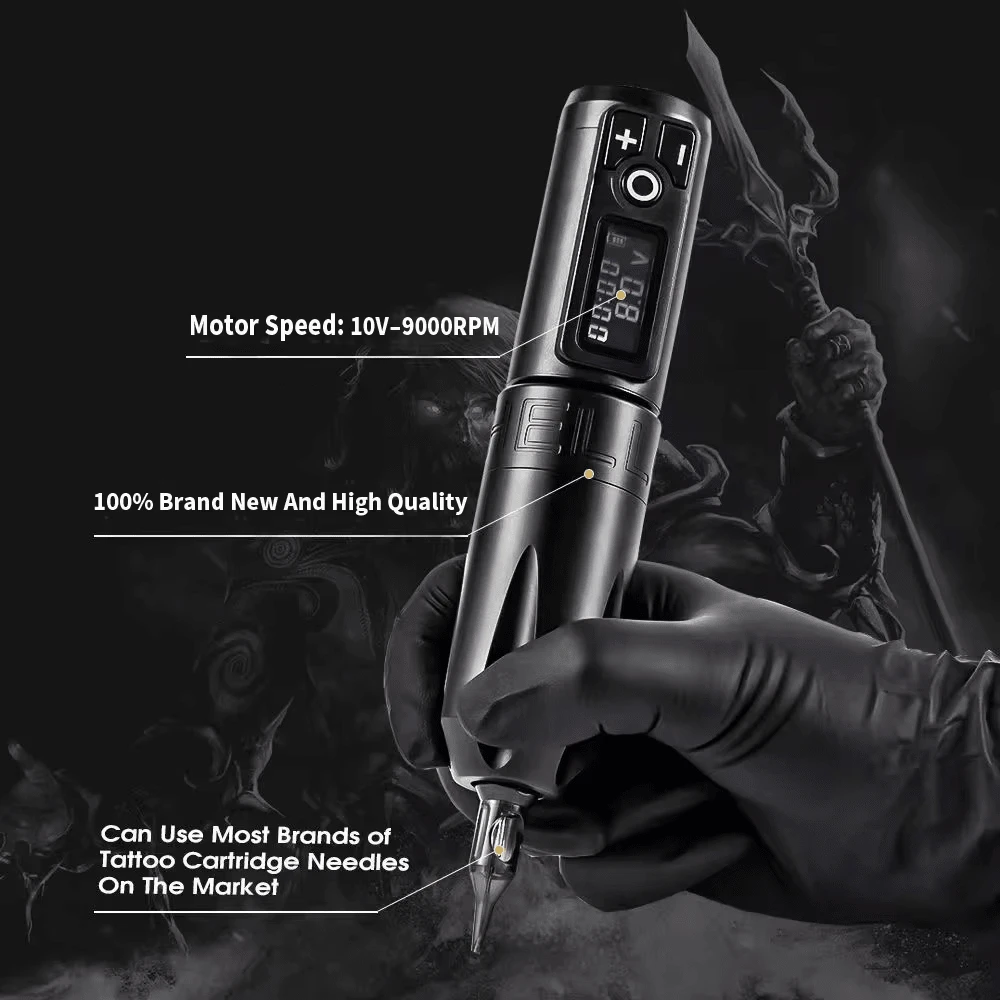 T-Rex Portable Wireless Tattoo Pen Machine Lithium Battery Power ...