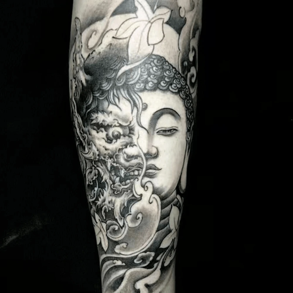 Jumbo Size Herbal Temporary Tattoo - Vivid & Long-Lasting, Gradual Reveal, Waterproof & Rub ...