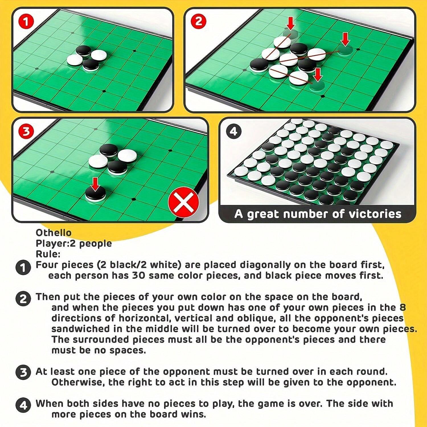 1pc Othello Board Game Original,Classic Strategy Board Game With ...