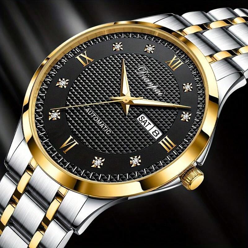 1pc Dianpai Men Automatic Mechanical Watch, Fashion Waterproof Luminous ...