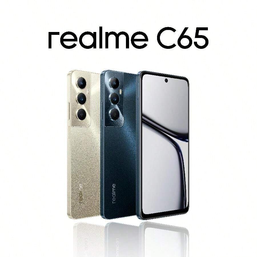 Realme C65 ontgrendelde mobiele telefoon 6 GB + 128 GB / 8 GB + 256 GB wereldwijde versie, 4G ...
