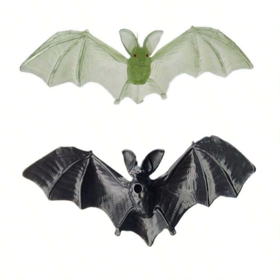 Halloween Decoration Hanging Rope Bat Plastic Bat Toy Halloween Party ...