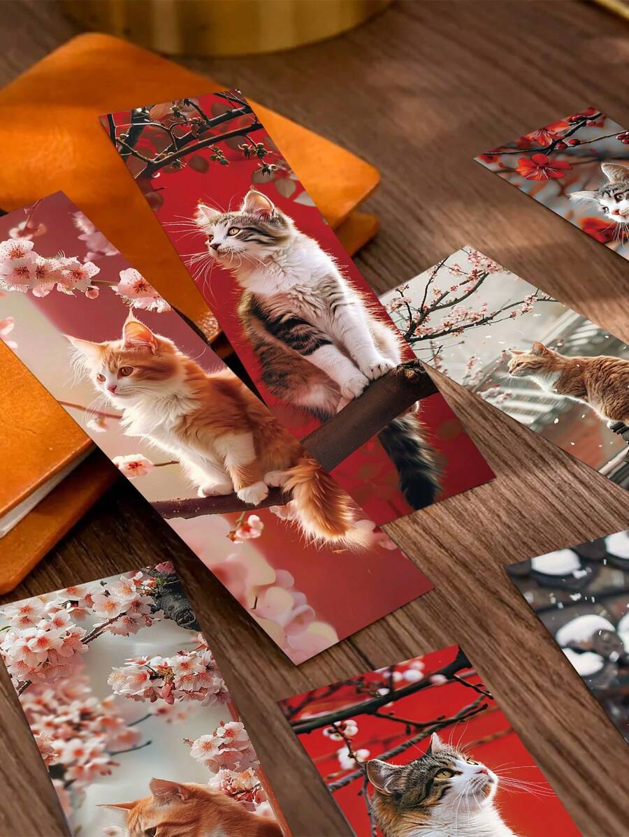 30pcs Palace Museum And Cat Bookmarks Cartoon Cute Reading Pages Book ...