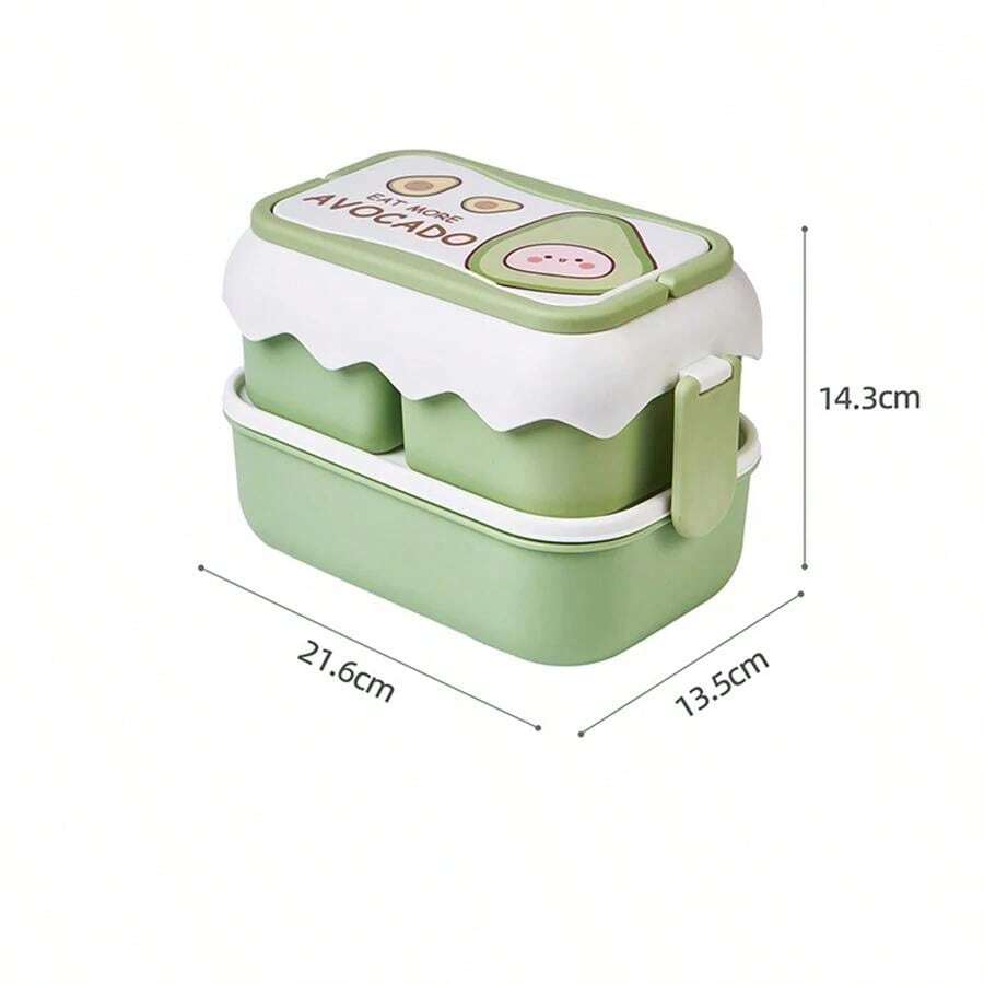 Bento Lunch Box, 2.5L-Cute Cartoon Bento Box Microwaveable Lunch Box ...