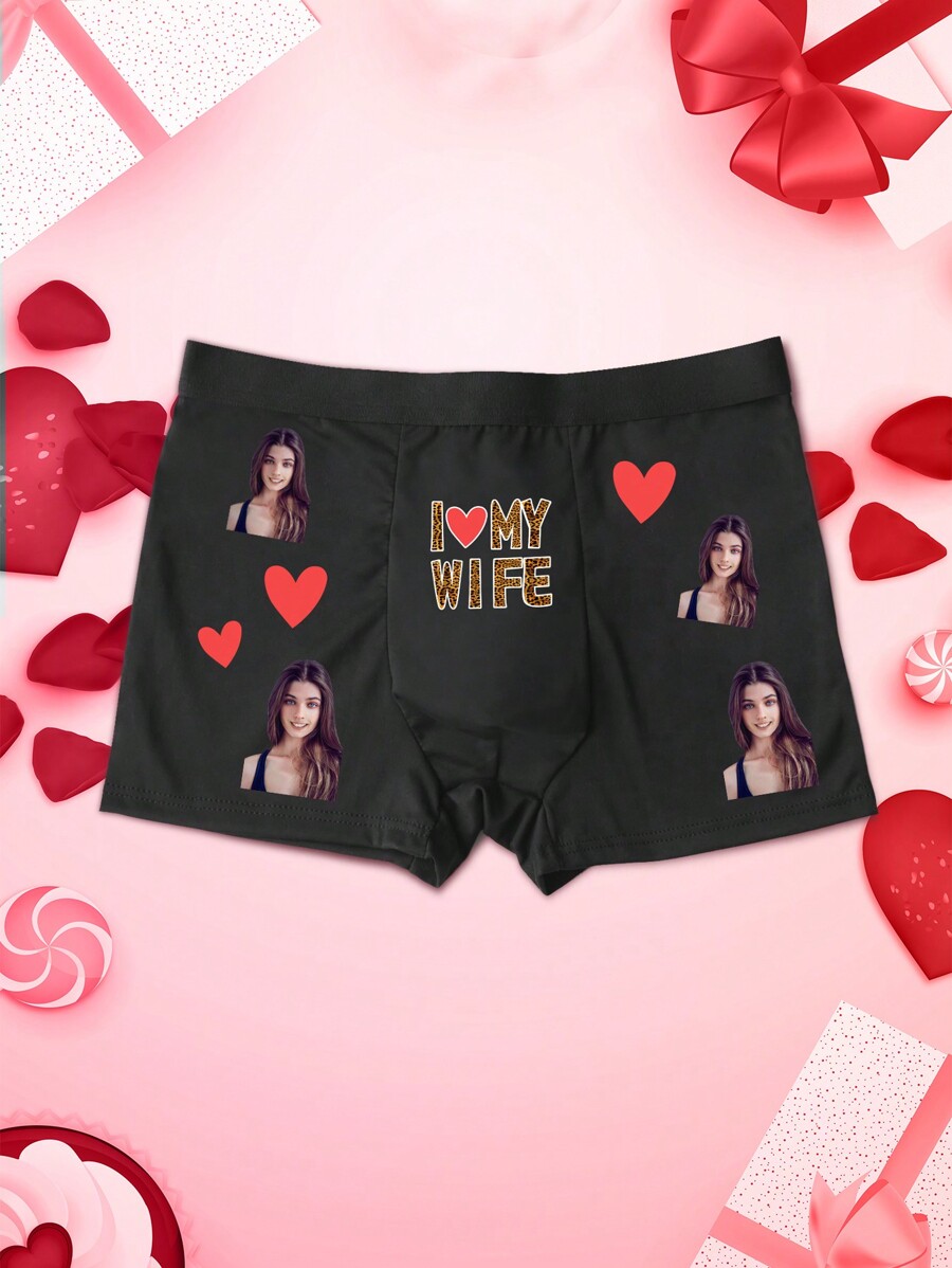 Men's Custom Print Boxers, Leopard Skin Elastic Comfortable Daily ...