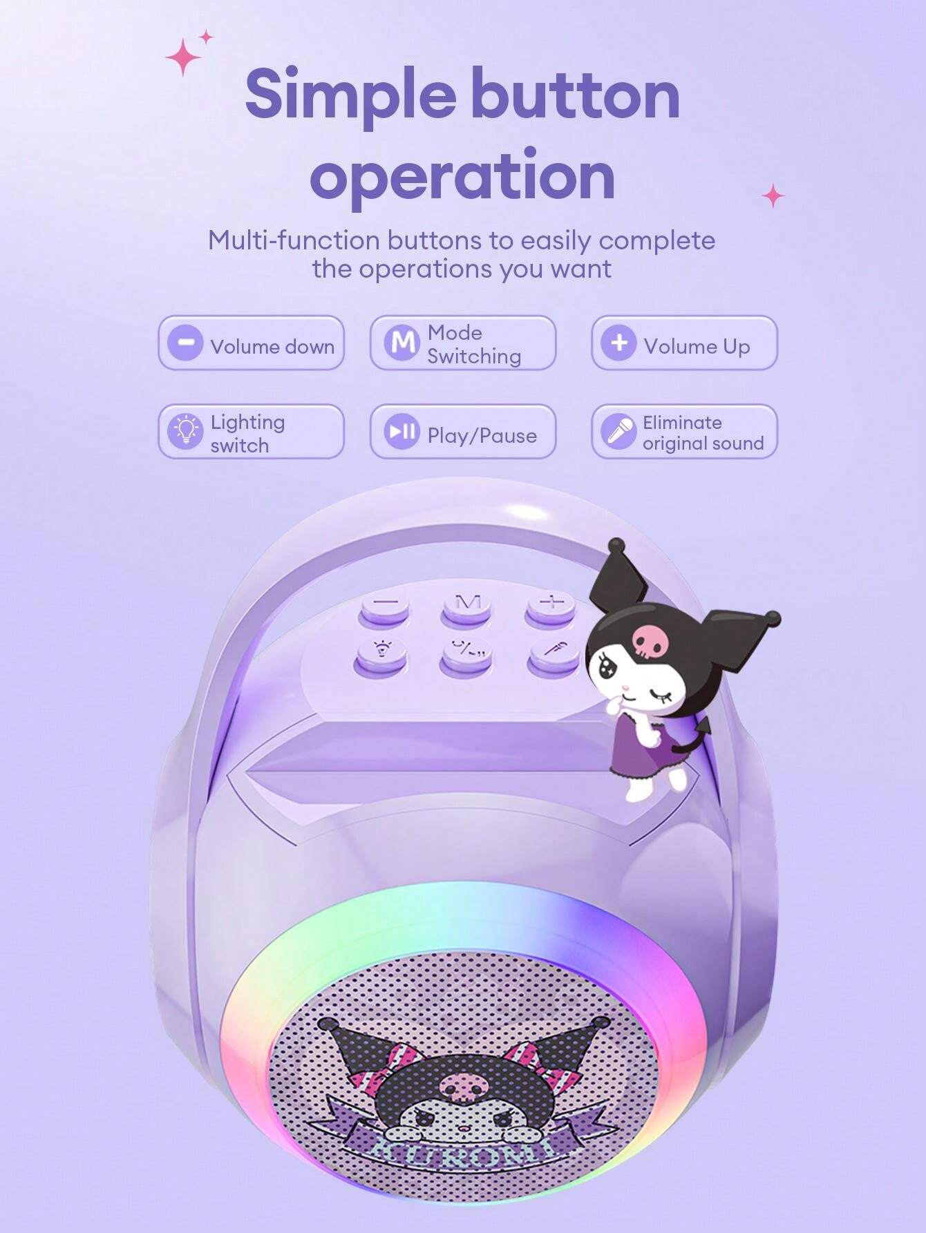 SANRIO HelloKitty ML-02 Cute Cartoon Wireless Speaker & Microphone ...