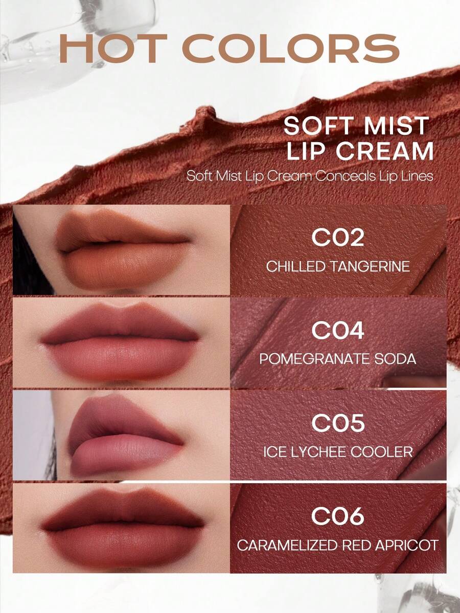 MISTINE Thai Velvet Lip Gloss, Hydrating Lip Cream Infused With ...