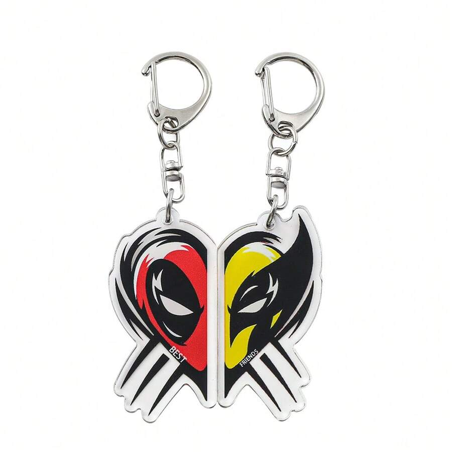M arvel Mavel Deadpool And Wolverine Best Friends Keychain Acrylic Set ...