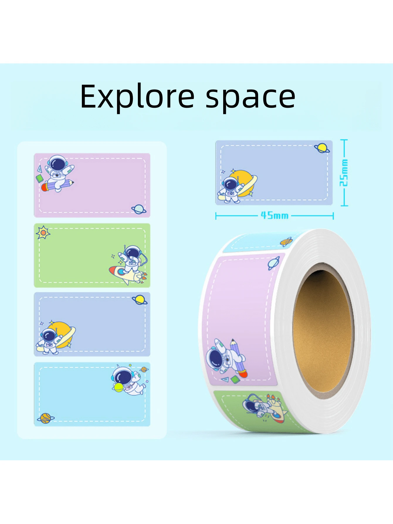 Cartoon Nameplates Handwritten Waterproof Non-Peel Water Bottle Labels ...