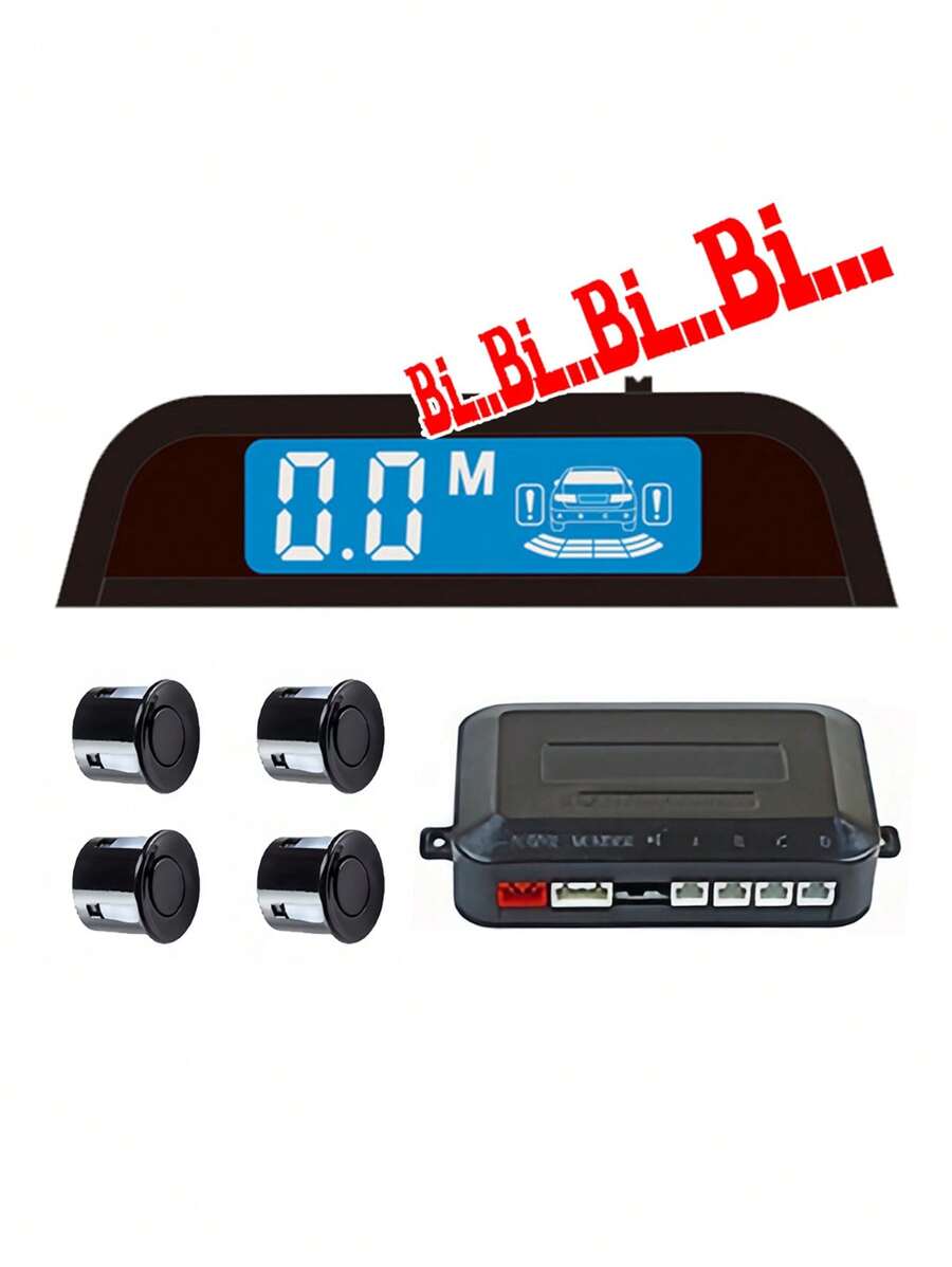New LCD Display, 4 Sensors Beeping Sound, 22mm 4 Sensor, Universal ...