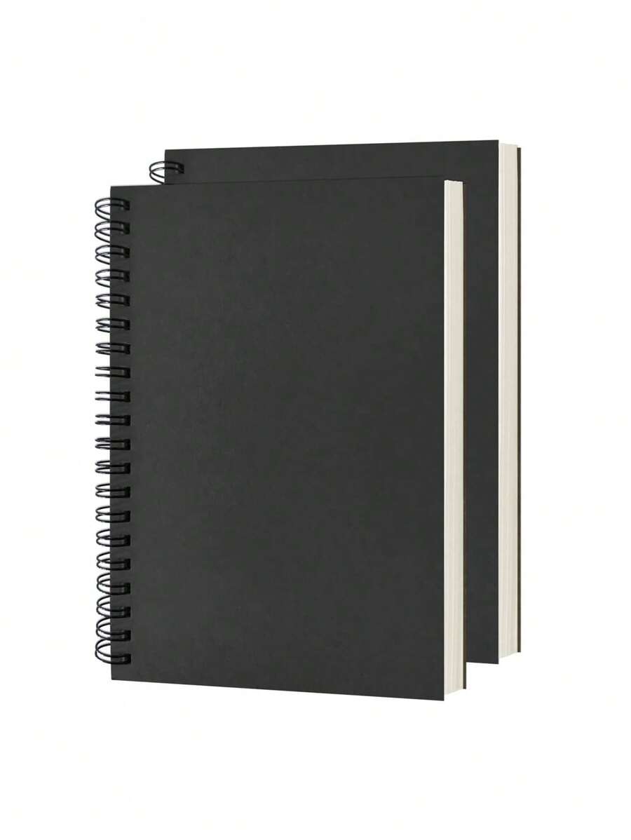 1/2 Packs Spiral Notebook, Soft Cover, Sketchbook, 100 Pages/50 Sheets ...