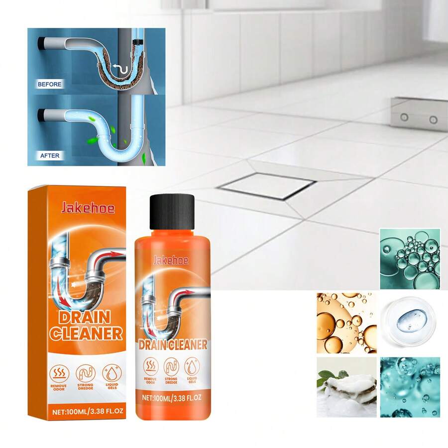 Pipe Unclogging Fluid Easily Unclogs Kitchen And Toilet Pipes, Removes ...