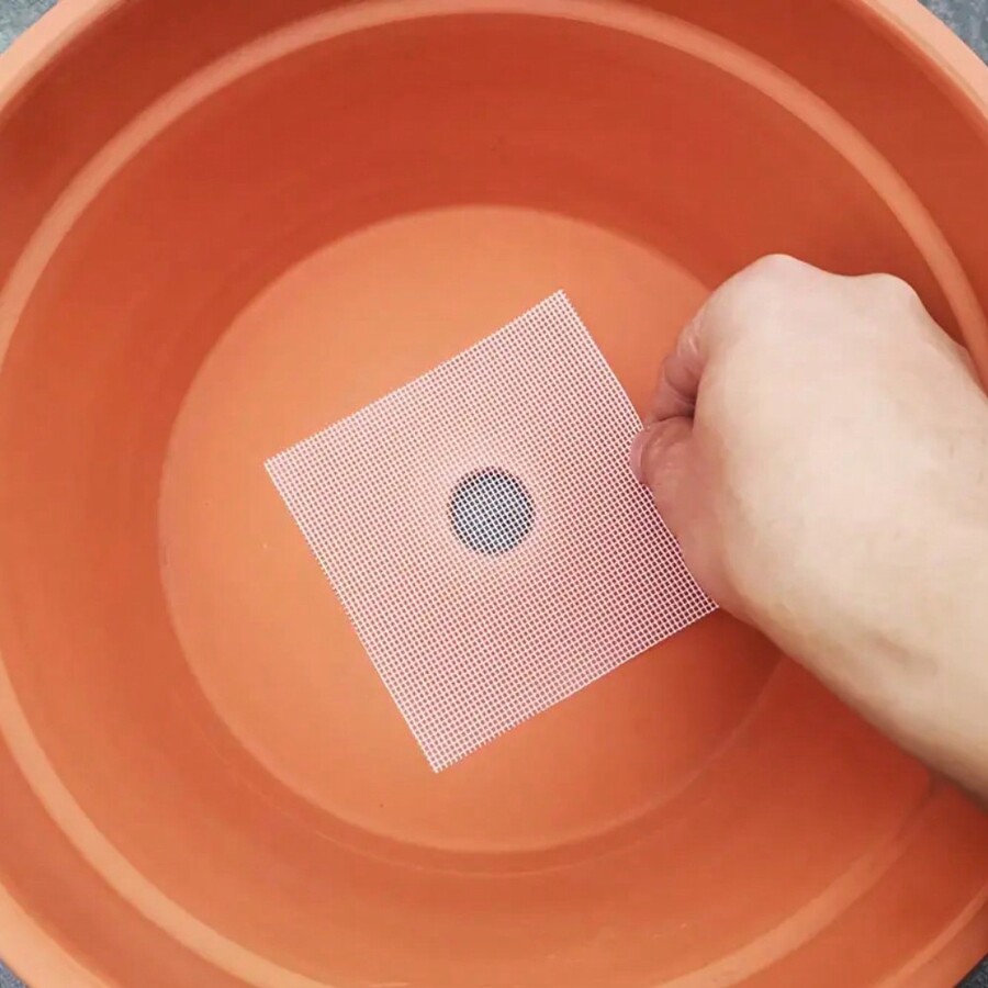 Flowerpot Mat Mesh, Prevents Soil Leakage, Drainage Mesh Pad, Anti ...