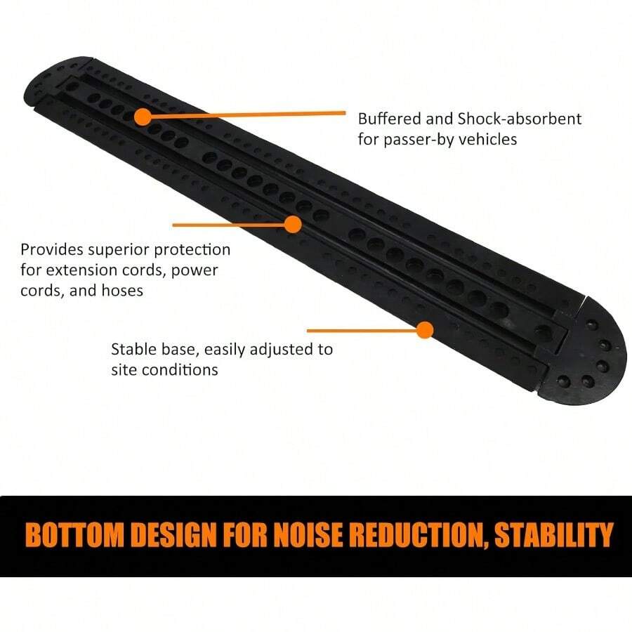 Heavy Duty Speed Bumps For Driveway, 84" Rubber Speed Bumps, 2 Channel ...