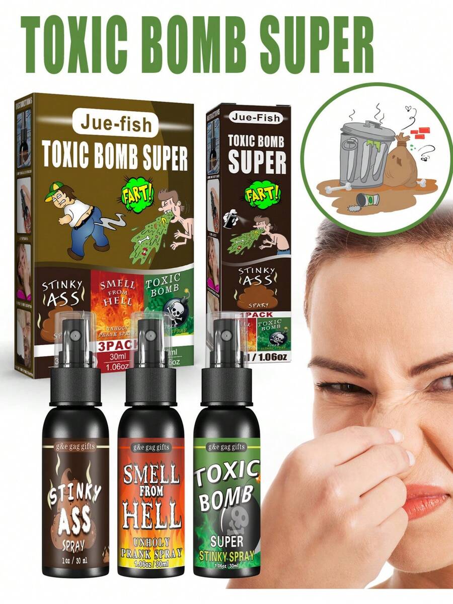 Stinky Fart Spray Whole Person Toy Spoof Stinky Smell Whole Person ...